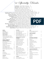 Tarneit Club Drinks Menu Overview | PDF | Martini (Cocktail) | Cocktails