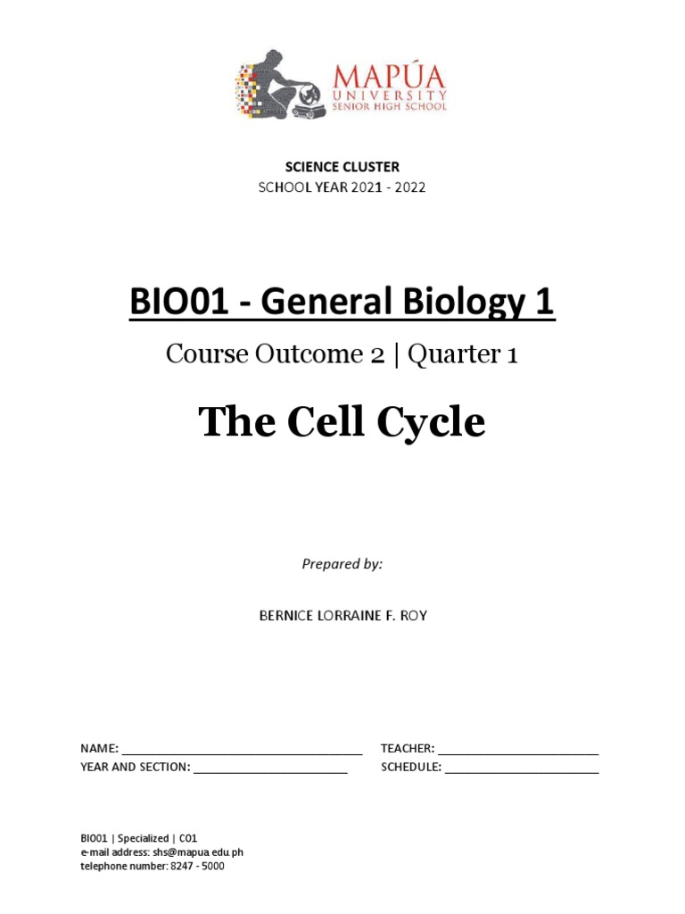 Cell Cycle | PDF | Meiosis | Mitosis