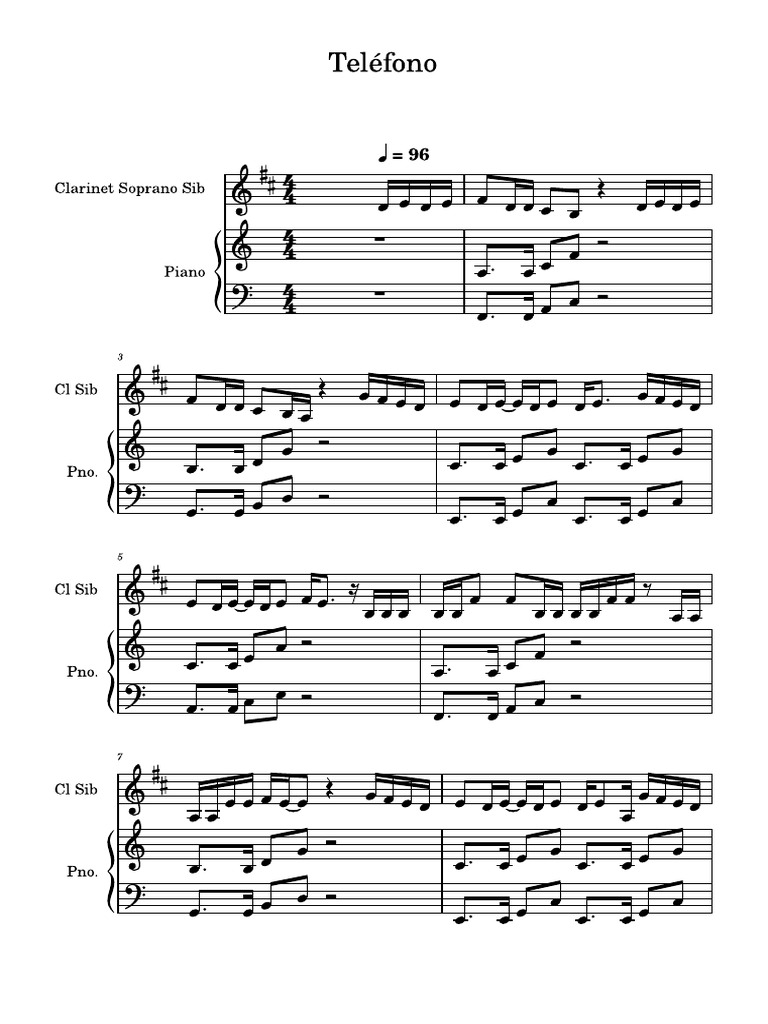 Telefono Aitana Piano | PDF