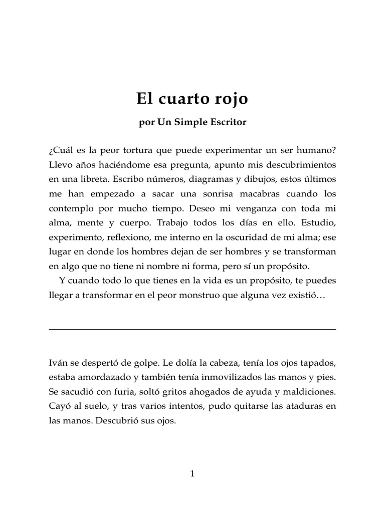 El Cuarto Rojo | PDF | Muerte | Infierno