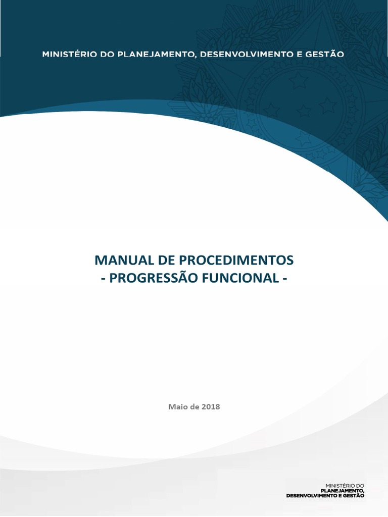 Manual de Procedimentos - Progressão Funcional - SIAPE NET | PDF | Servidor (informática ...
