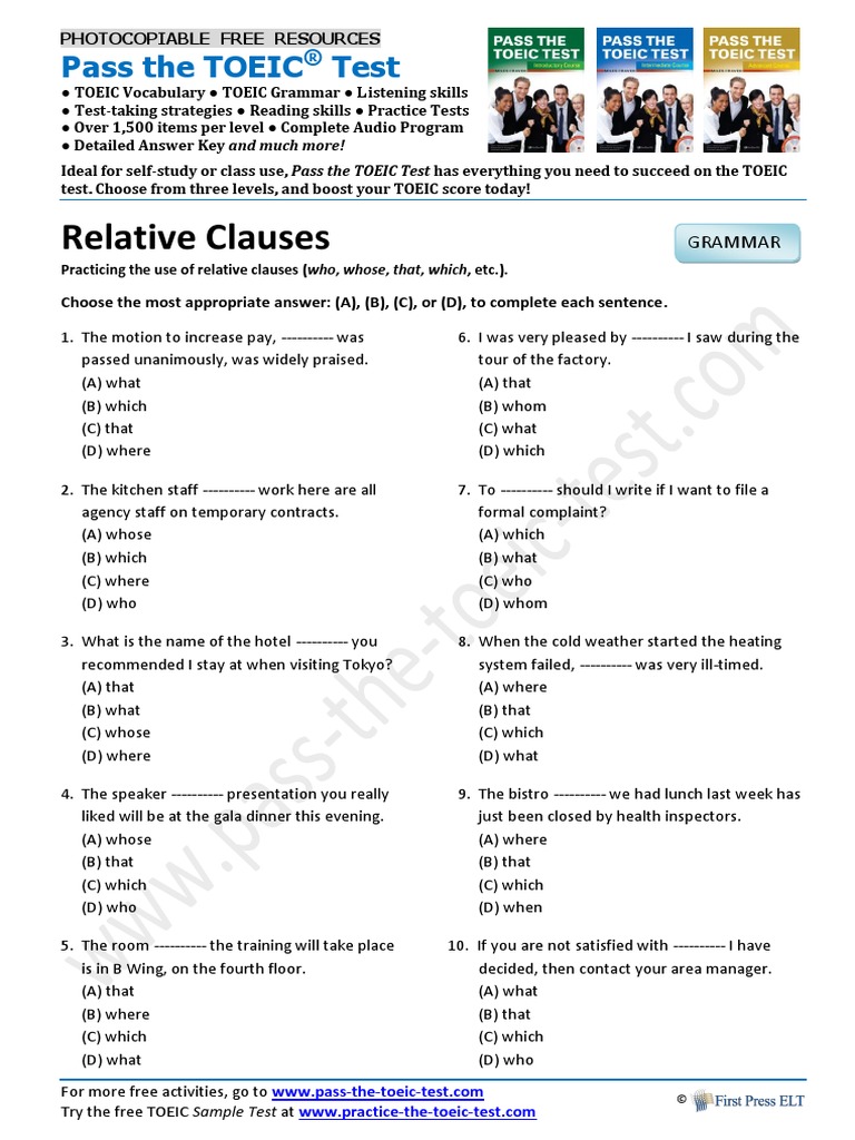 Relative Clauses | PDF