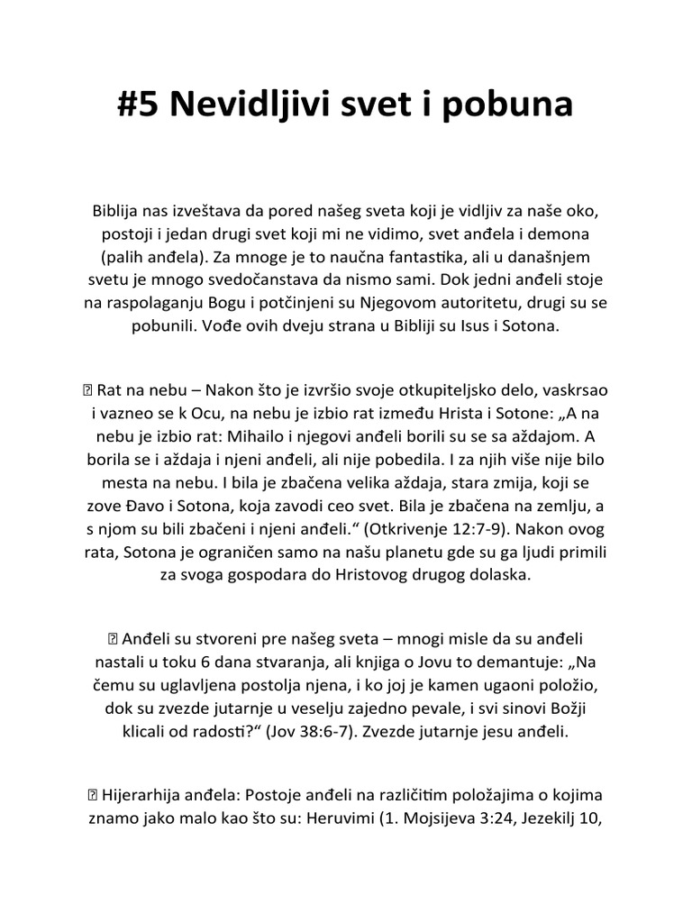 Lekcija - 5 - Nevidljivi Svet I Pobuna | PDF