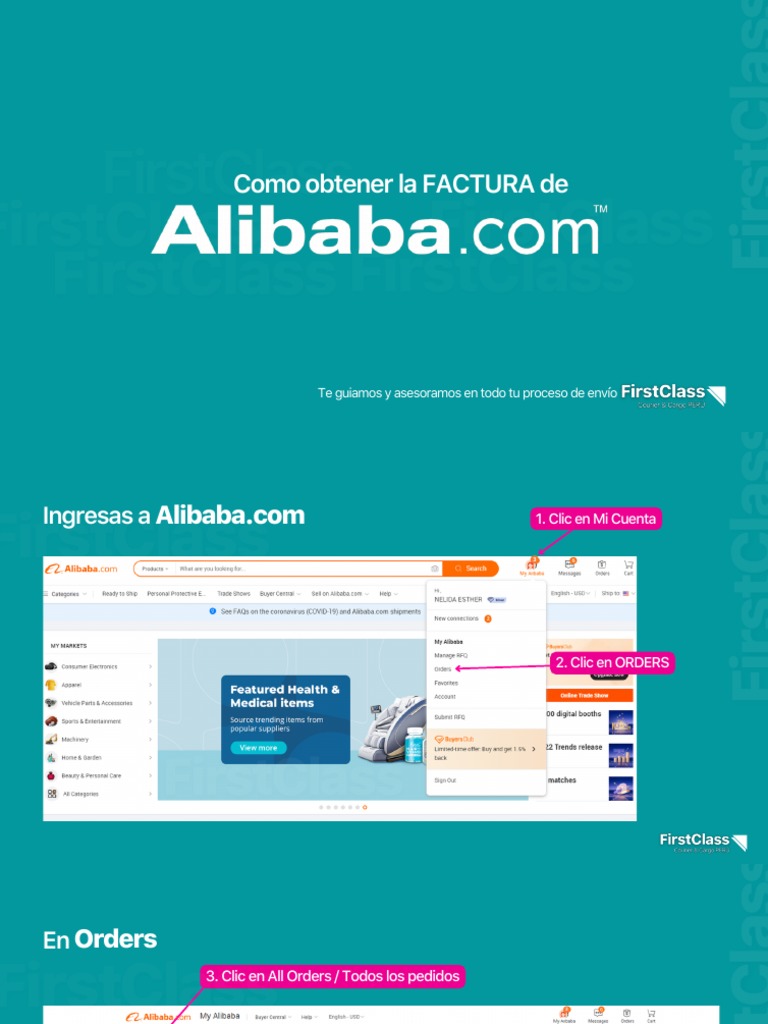 Como Obtener La Factura y Tracking de ALIBABA | PDF