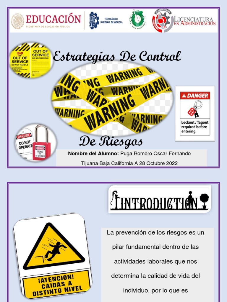 Estrategias de Control de Riesgos | PDF | Riesgo | Ciencias de la Salud