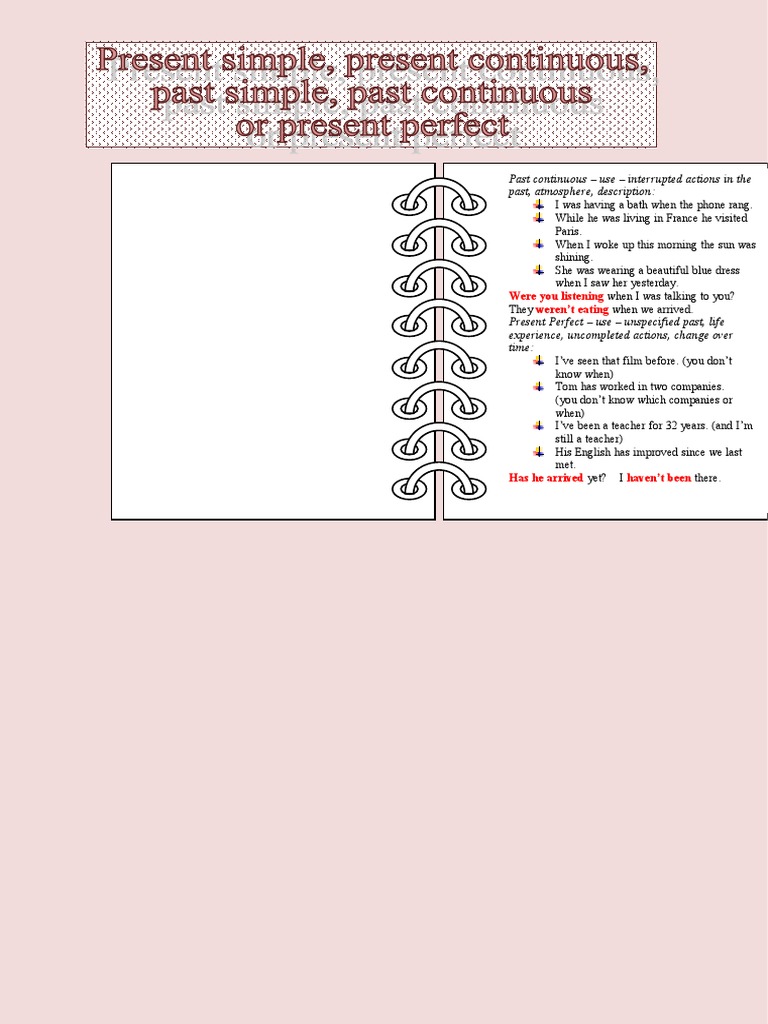 Mixed Tenses - 7th Grade | PDF