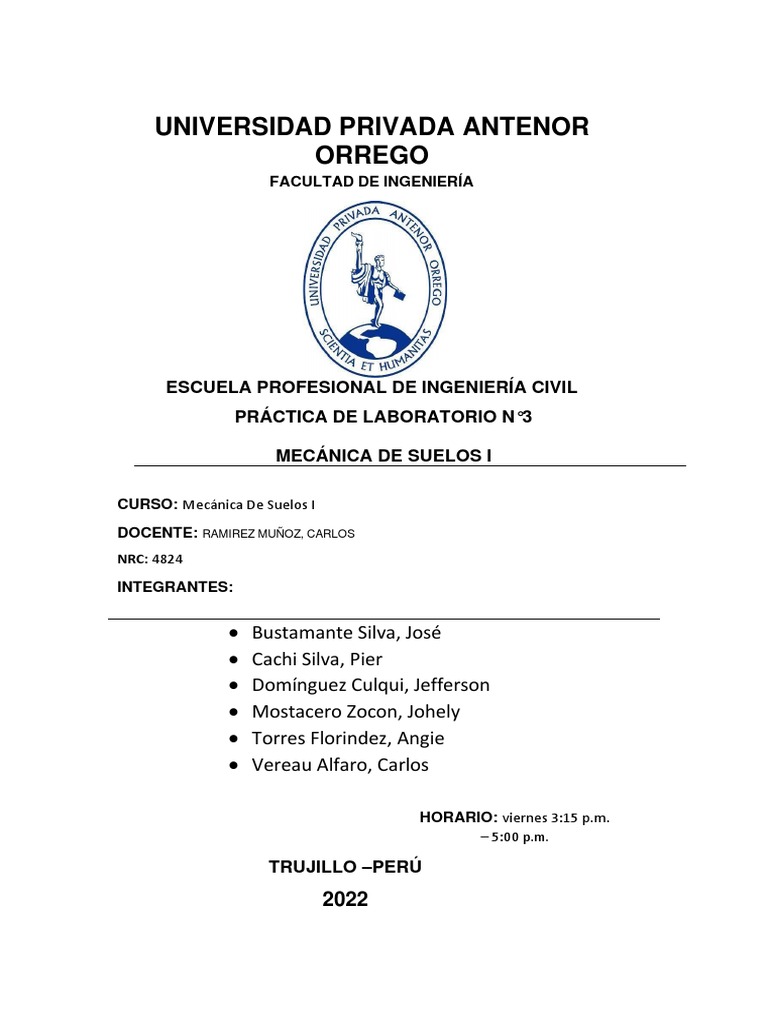 Informe de Suelos Semana 5 | PDF