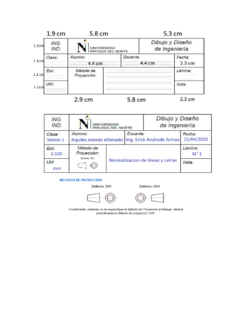 Medidas y Correcto Llenado de Membrete | PDF
