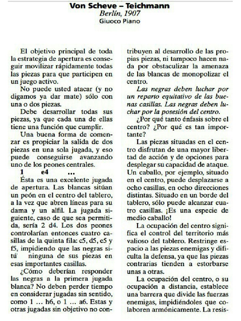 Ajedrez Logico Jugada A Jugada | PDF