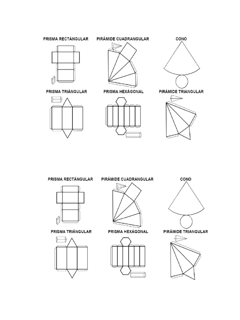 Desarrollos Planos Prismas | PDF