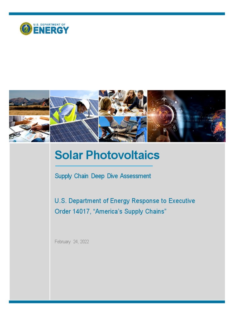 Solar Energy Supply Chain Report - Final | PDF | Photovoltaics | Solar ...