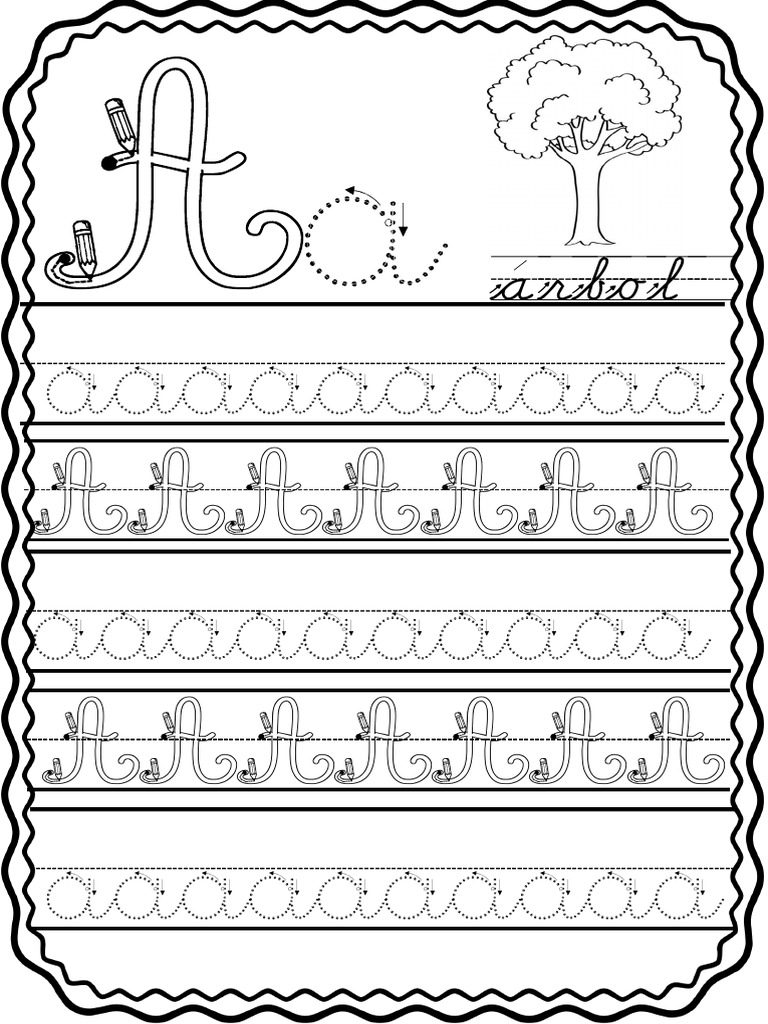 Abecedario en Letra Cursiva | PDF