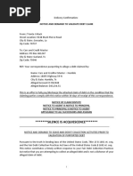 Sample Delinquency Letter | PDF | Debt | Arrears