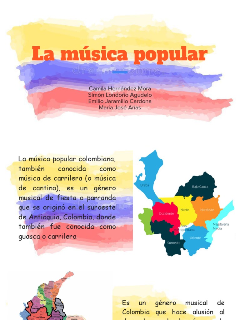 Música Popular Colombiana: Orígenes y Géneros | PDF | Musica ...