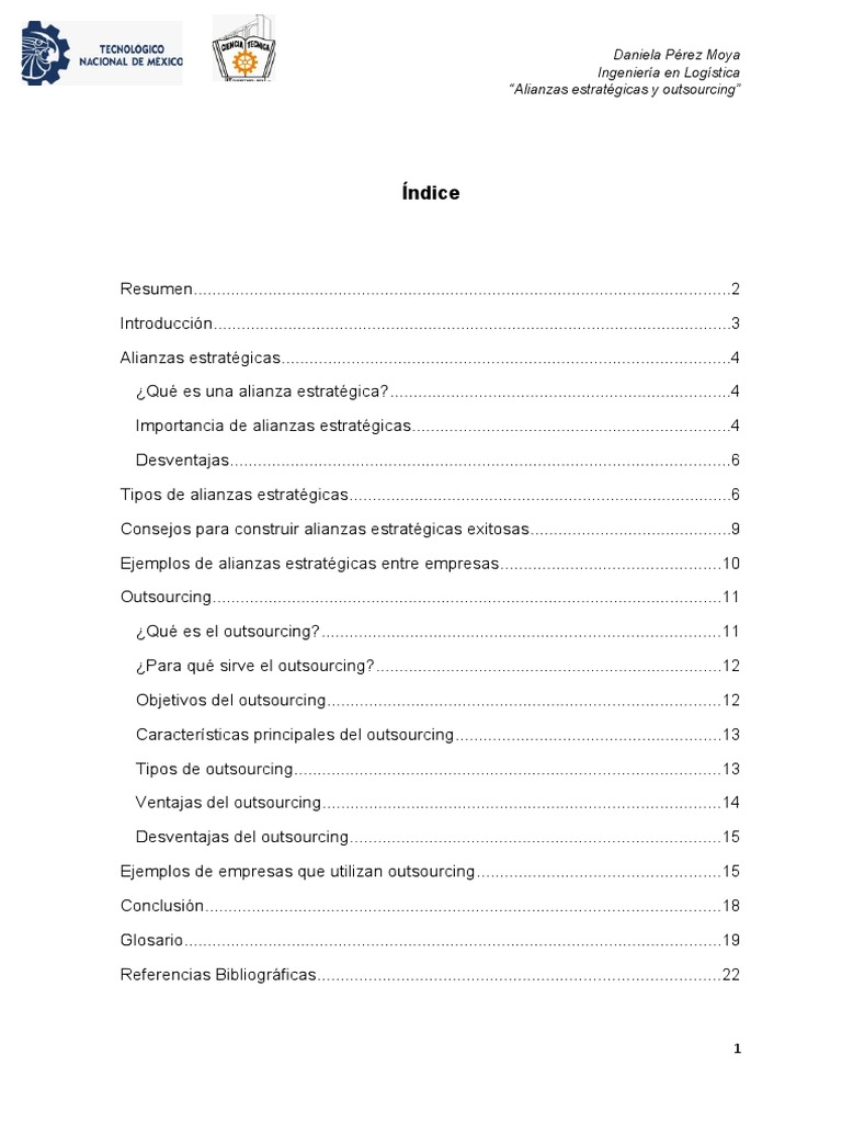 Alianzas Estratégicas y Outsourcing | PDF | Outsourcing | Business