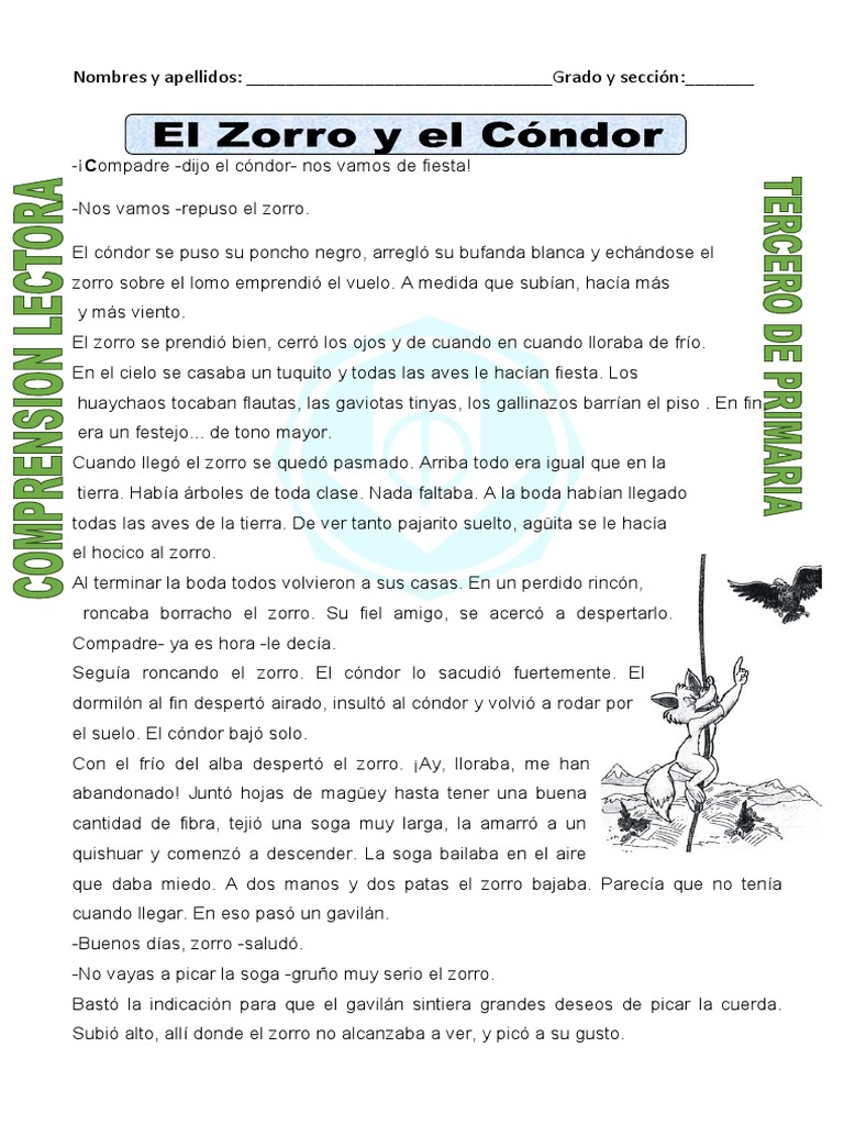 3° El Zorro y El Cóndor | PDF
