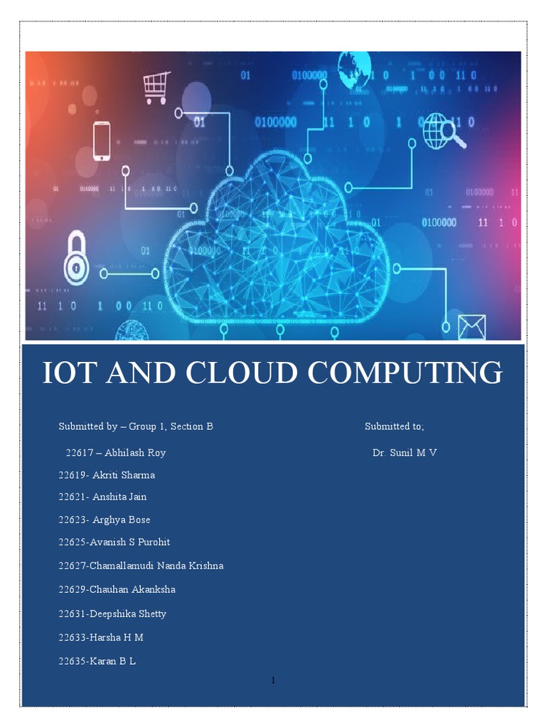 Iot And Cloud Computing Pdf Cloud Computing Internet Of Things