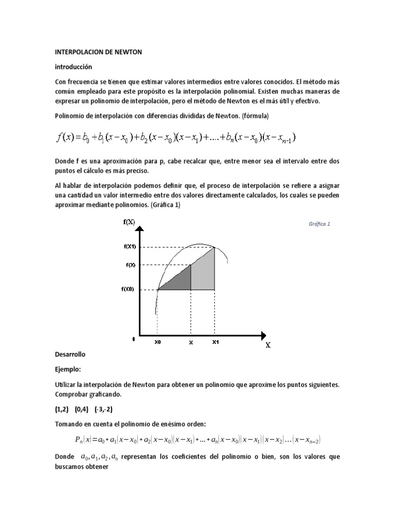 INTERPOLACION DE NEWTON (Diferencias Divididas) | PDF | Algoritmos ...