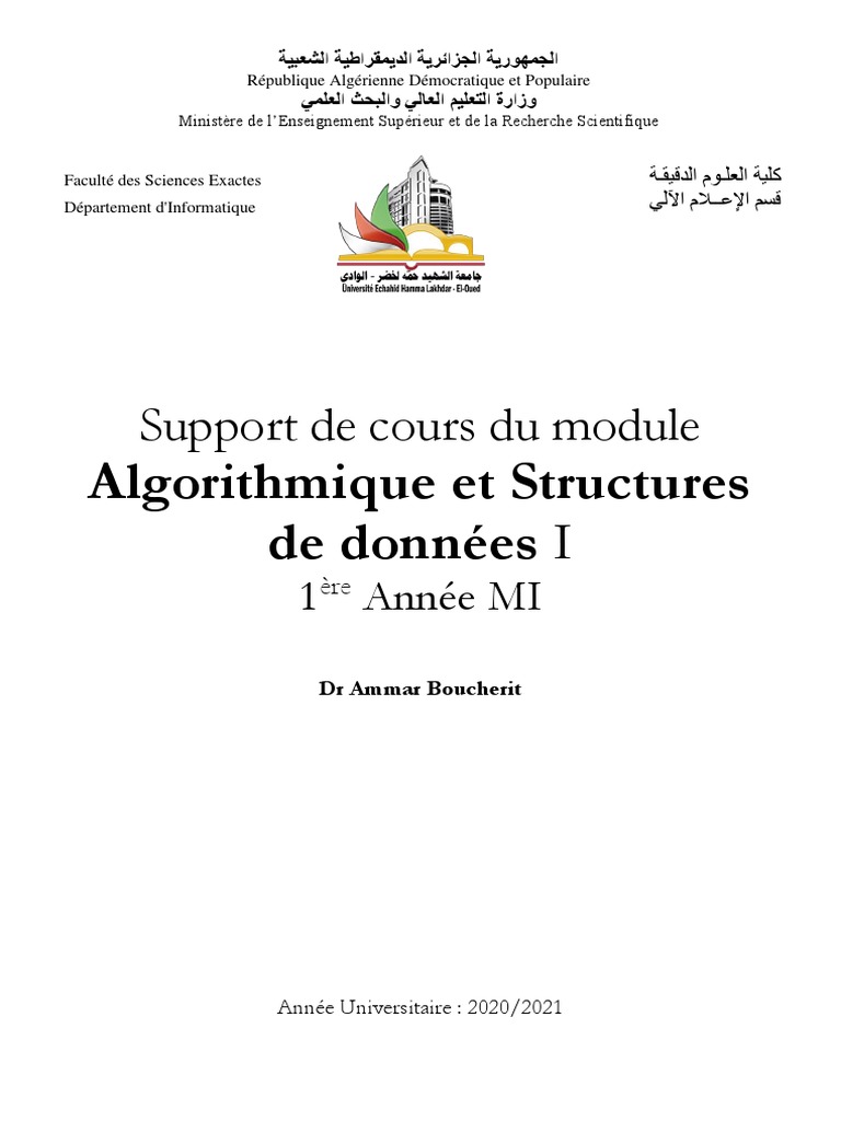 خوارزمية | PDF | Structure de contrôle | Variable (informatique)
