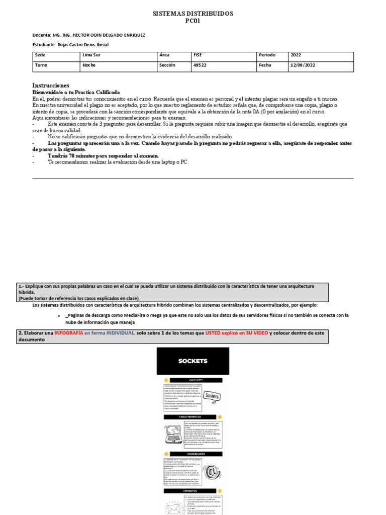 PC01-Sistemas Distribuidos | PDF | Computación distribuída | Ingeniería de software