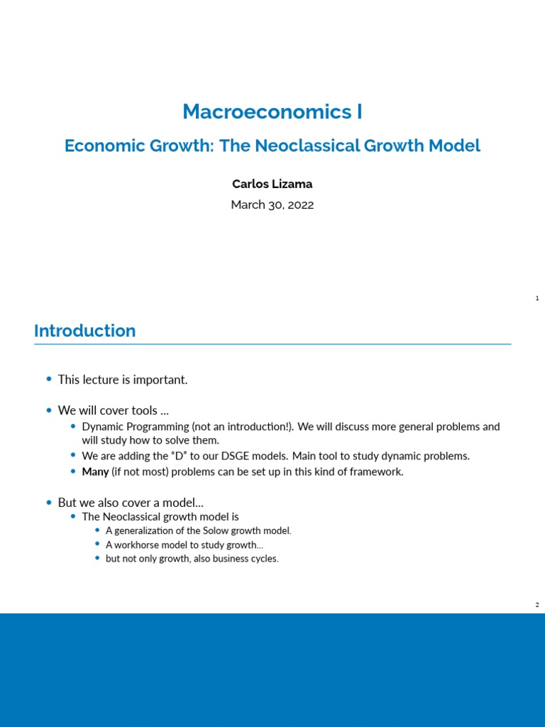 2 Growth Neoclassical Growth | PDF | Neoclassical Economics | Metric Space