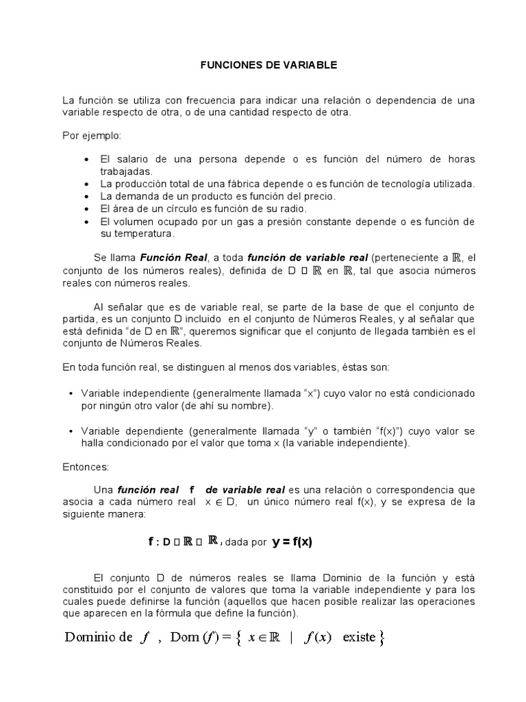 FUNCIONES | PDF | Función (Matemáticas) | Funciones y mapeos