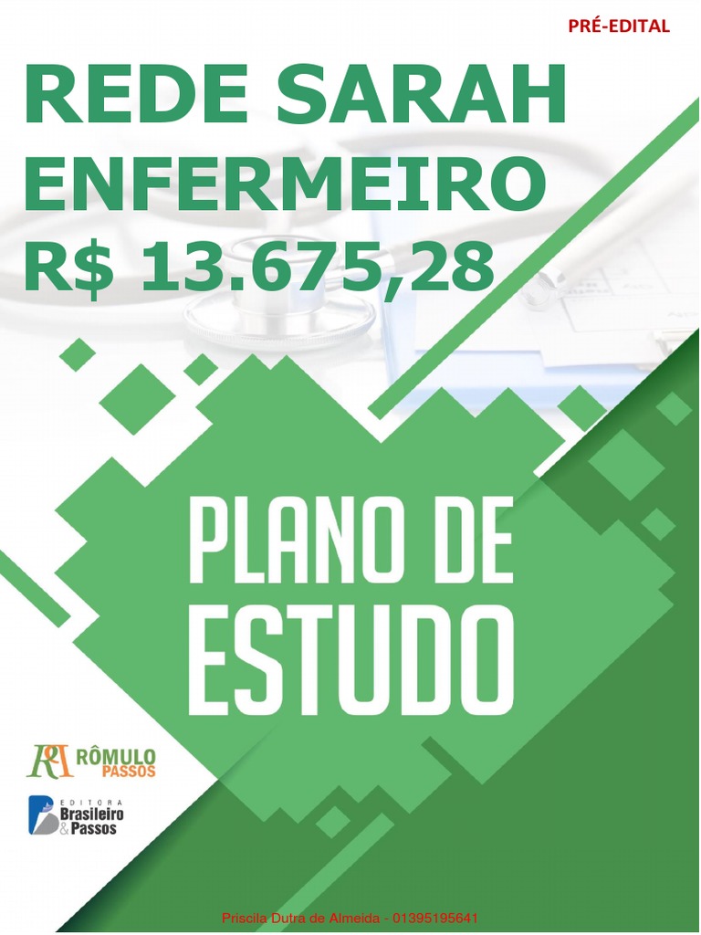 Enfermeiro: Rede Sarah | PDF | Infecção | Enfermagem