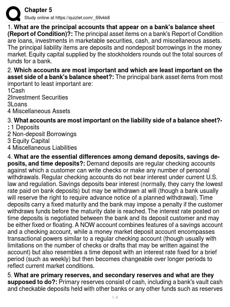 Chapter 4 | PDF | Deposit Account | Banks