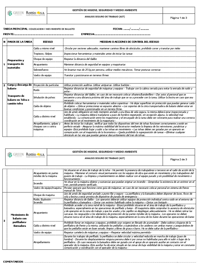 Ats Carga y Descarga de Balasto | PDF | Tren | Transporte
