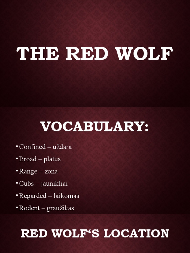 Red Wolf | PDF