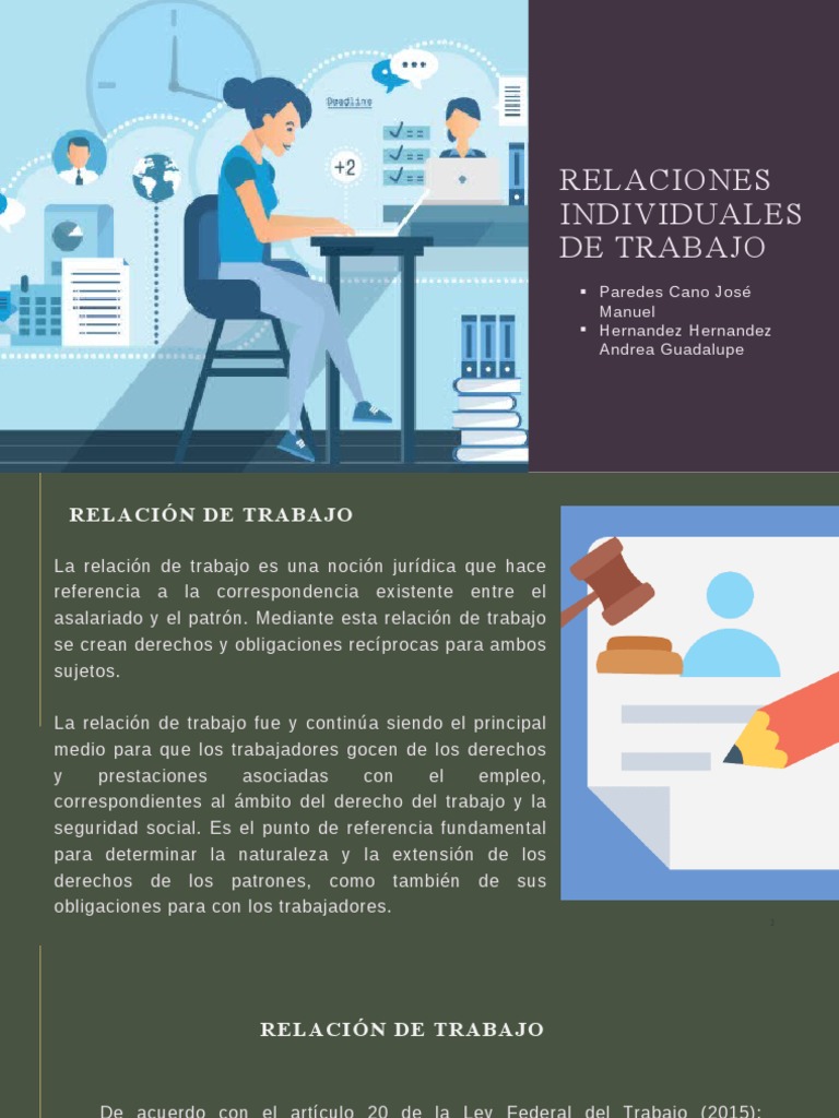Relaciones Individuales de Trabajo | PDF | Derecho laboral | Salario