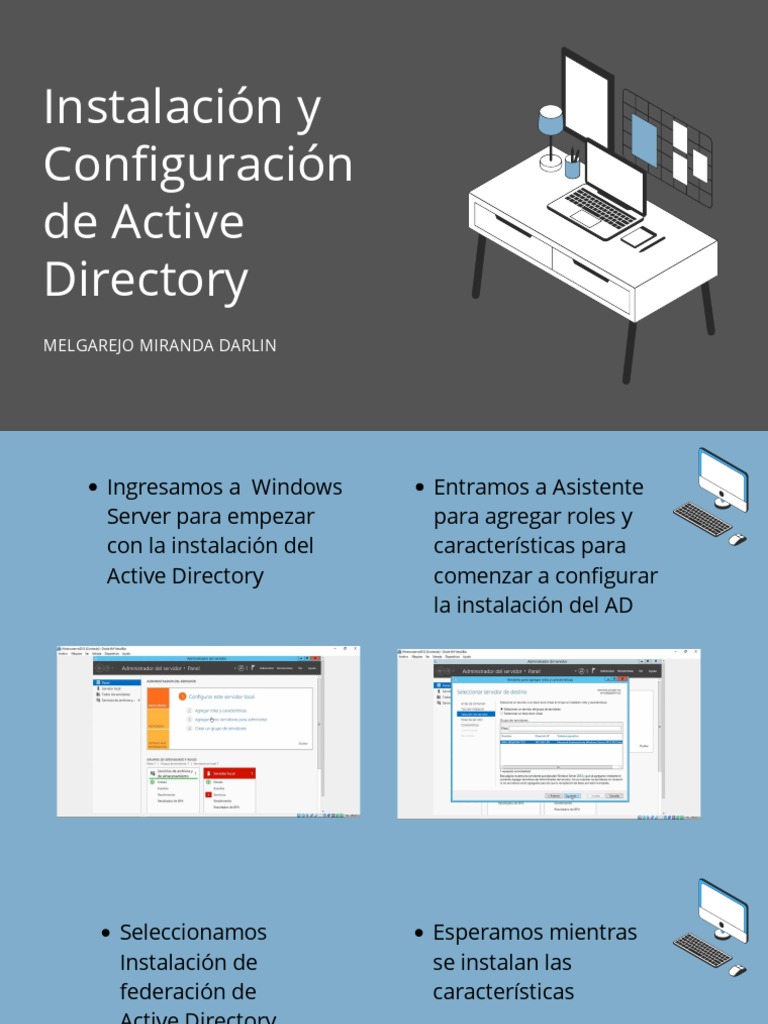 Instalación y Configuración de Active Directory | PDF