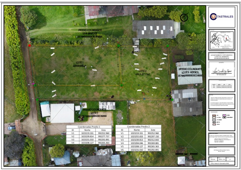 Plano Subdivision - Ortofoto | PDF | Notación | Geofísica