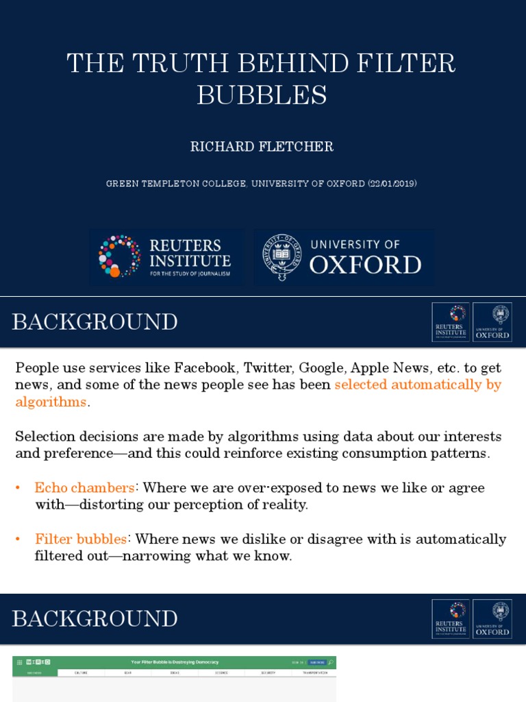 Understanding Filter Bubbles in News | PDF | Social Media | Popular ...