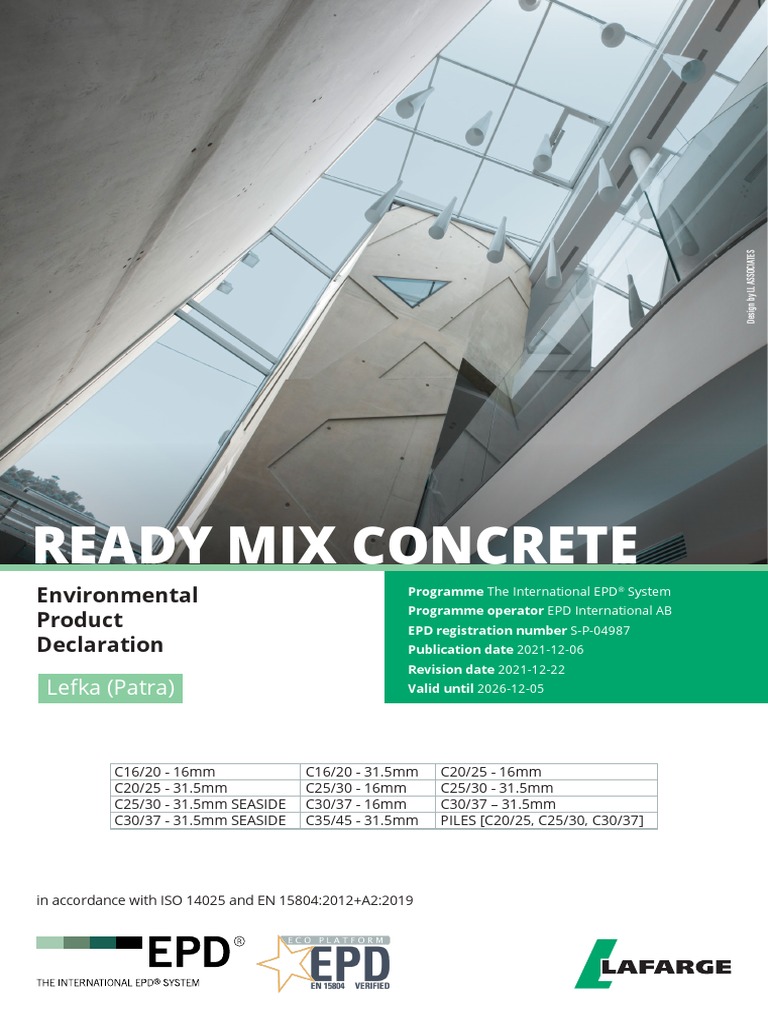 Lefca (Patra) Es Un Concreto Ya Preparado de Lafarge 2021-2026 en ...