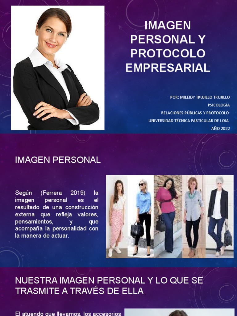 Imagen Personal y Protocolo Empresarial | PDF | Etiqueta | Ropa