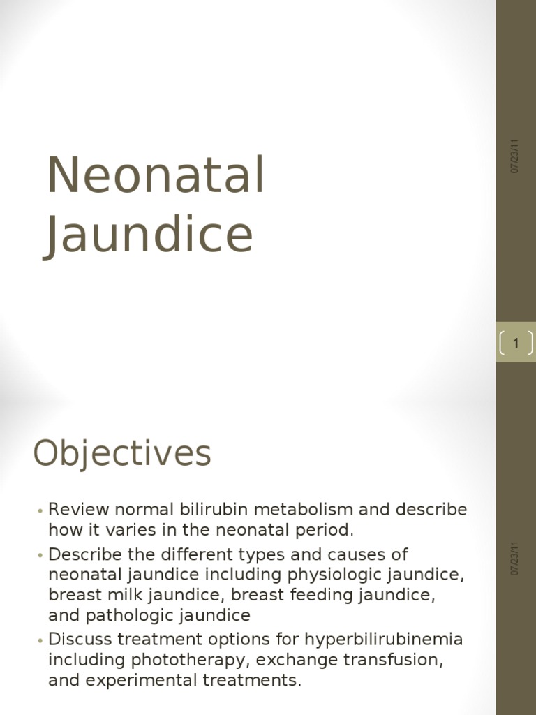 Understanding Neonatal Jaundice Types | PDF | Clinical Medicine ...