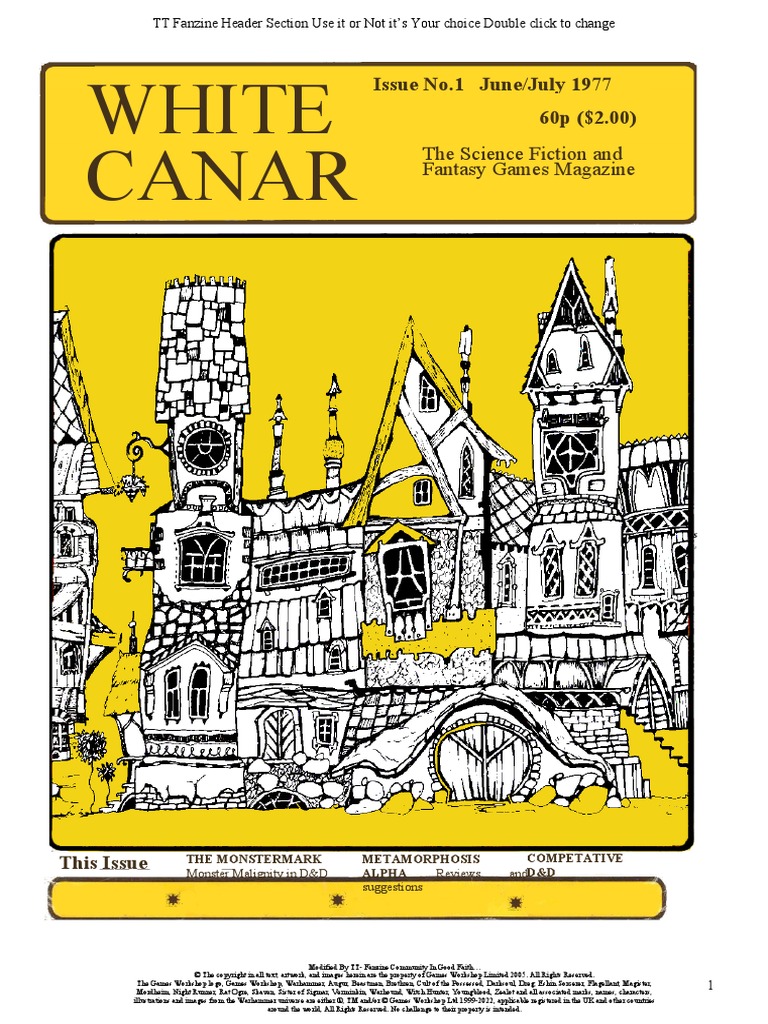 Tt-Fanzine-White Canary-Traditional | PDF