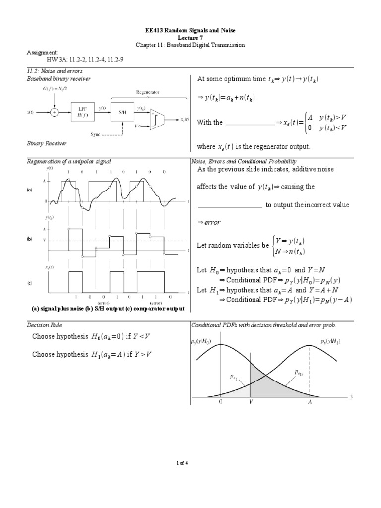 Lecture07 Notes | PDF | Signal To Noise Ratio | Electromagnetism