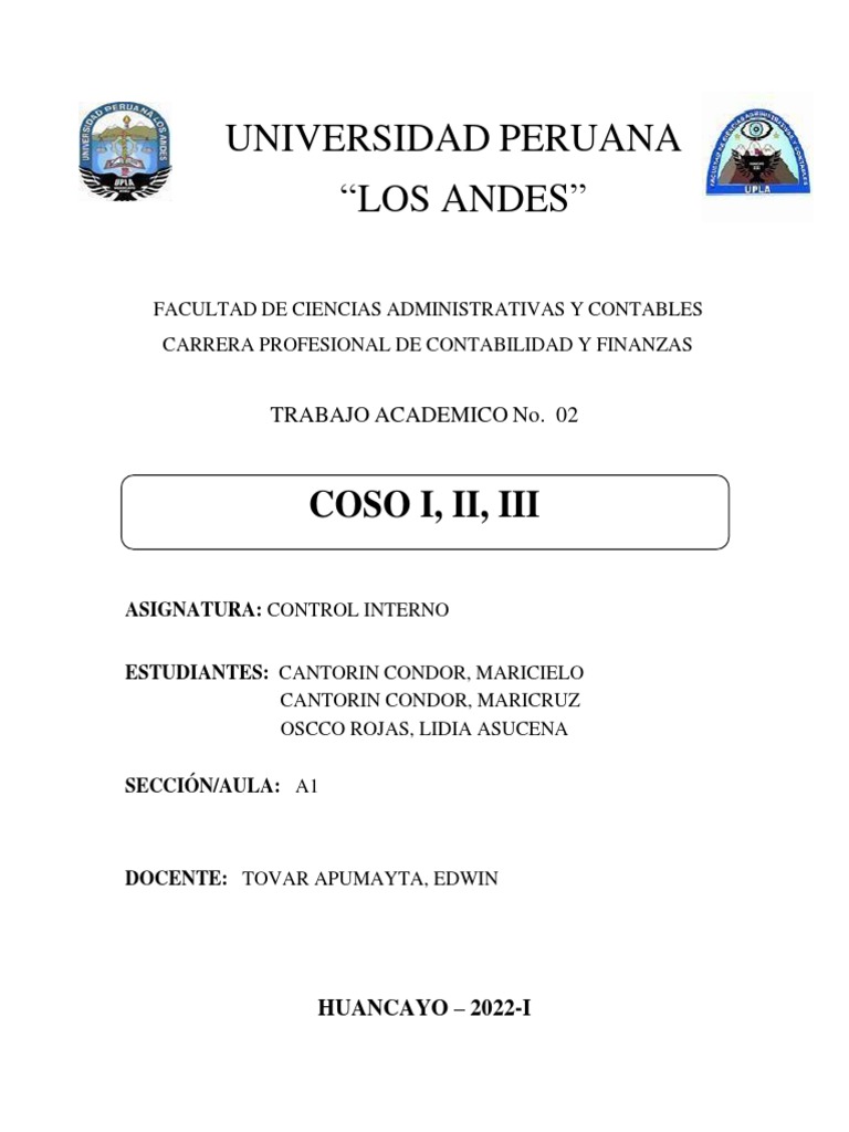 Marco integral para la gestión de riesgos y el control interno | PDF ...