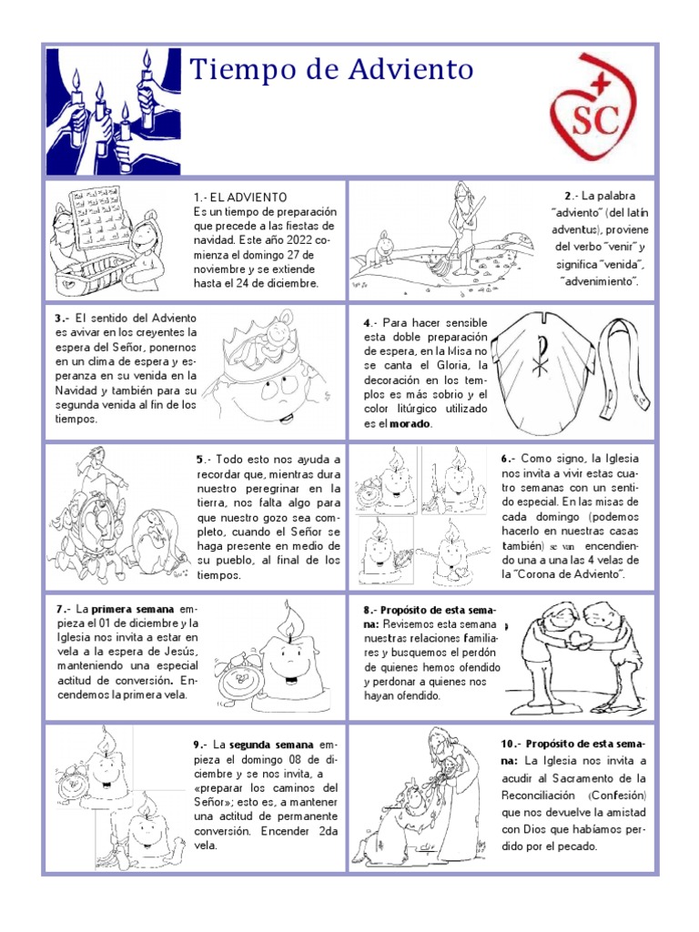 Ficha de Actividad - El Adviento | PDF | Adviento | Adoración Cristiana Y Liturgia