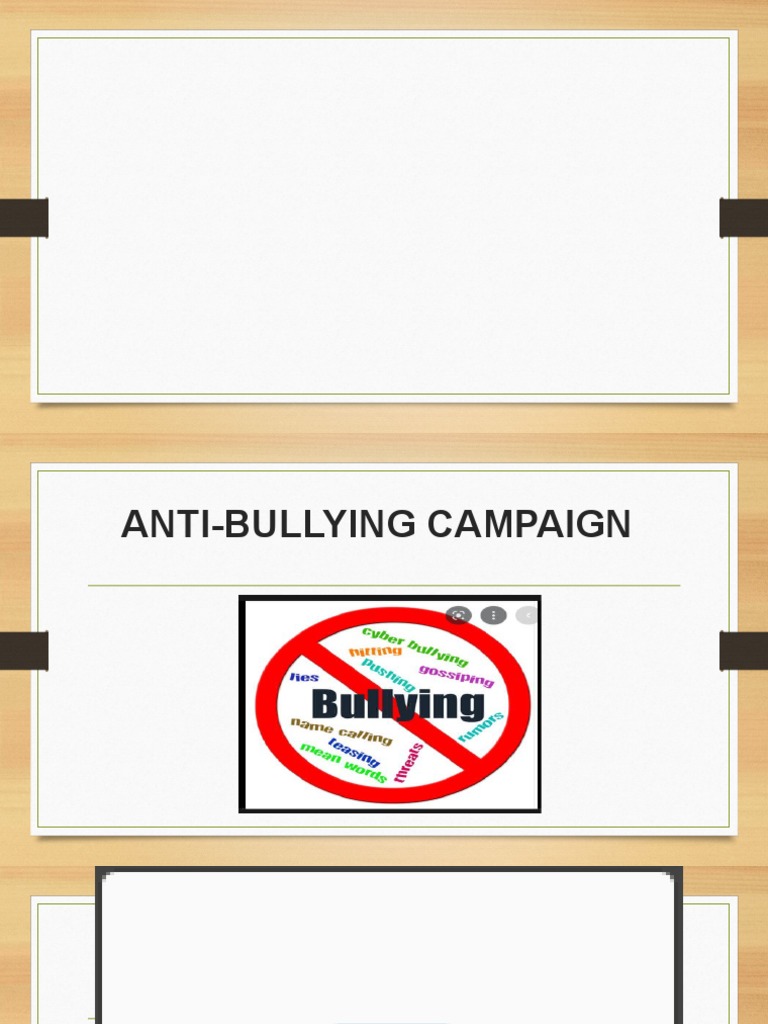 Anti Bullying Campaign | PDF | Bullying | Behavioural Sciences