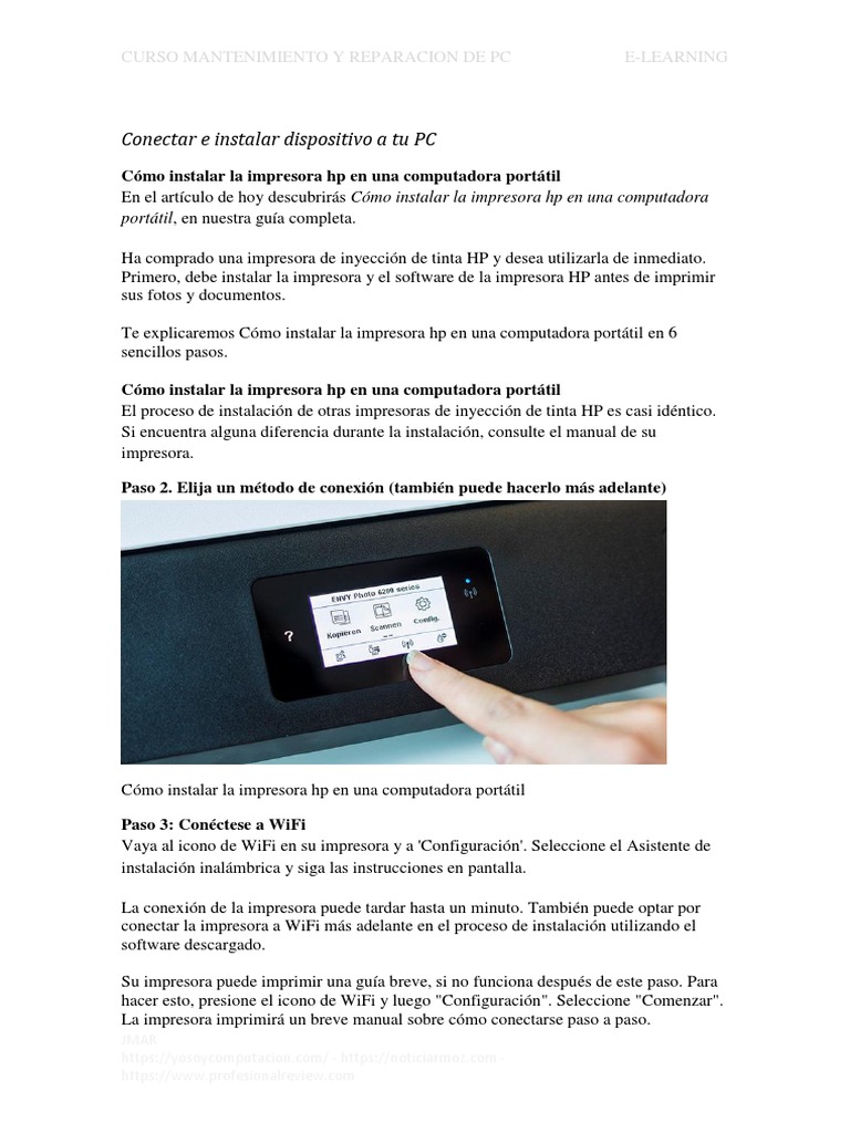 Instalación de Dispositivo A Un PC | PDF | Impresora (Computación ...