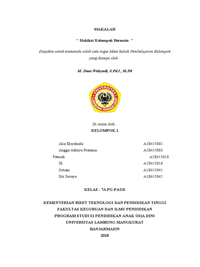 Makalah Kelompok 1 | PDF