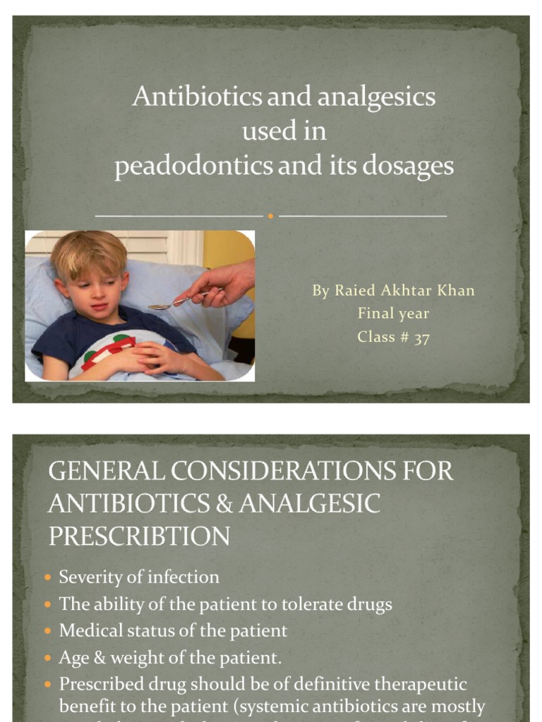 Dosage Modifications For Children | PDF