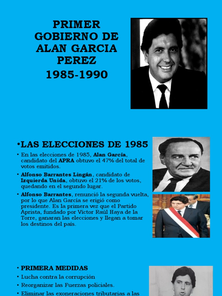 Primer Gobierno de Alan García (1985-1990) | PDF | Economias