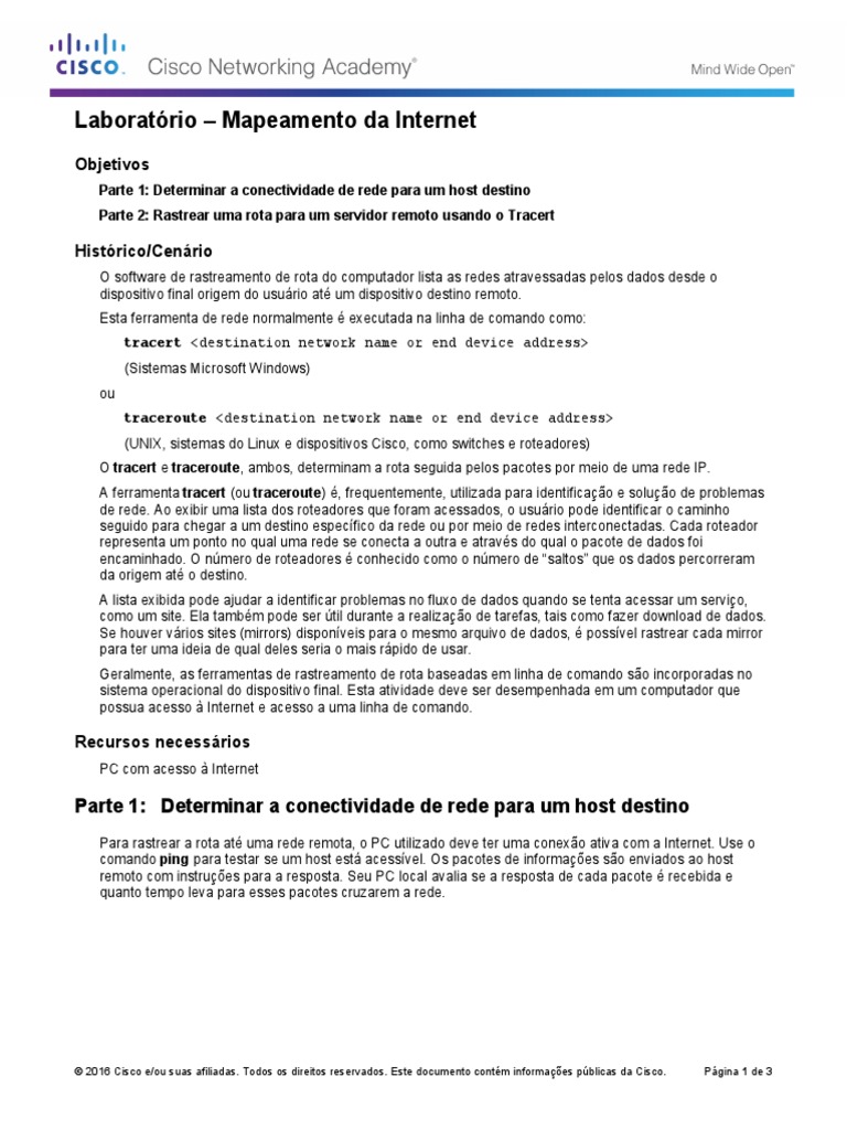 1.1.1.9 Lab - Mapping The Internet | PDF | Rede de computadores ... 1.1.1.9 Lab - Mapping The Internet | PDF | Rede de computadores ...