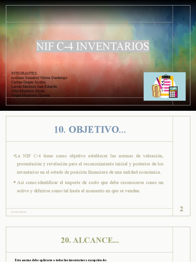 Nif C4 | PDF | Costo | Inventario
