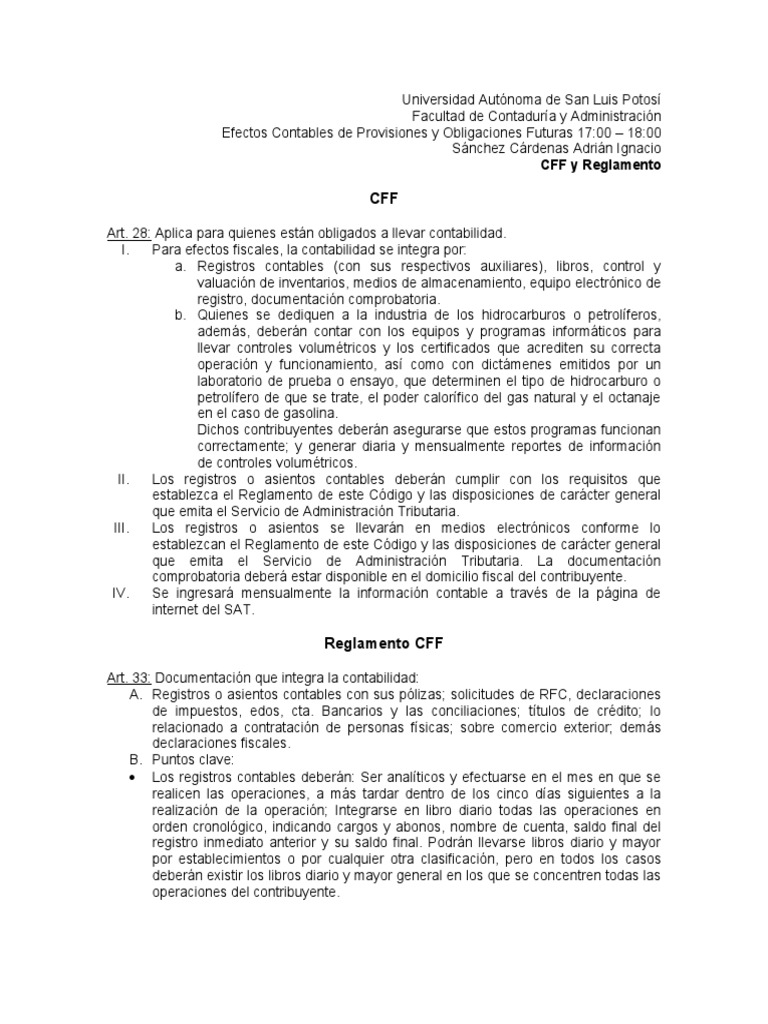 CFF y reglamento-AISC | PDF | Contabilidad | Economias
