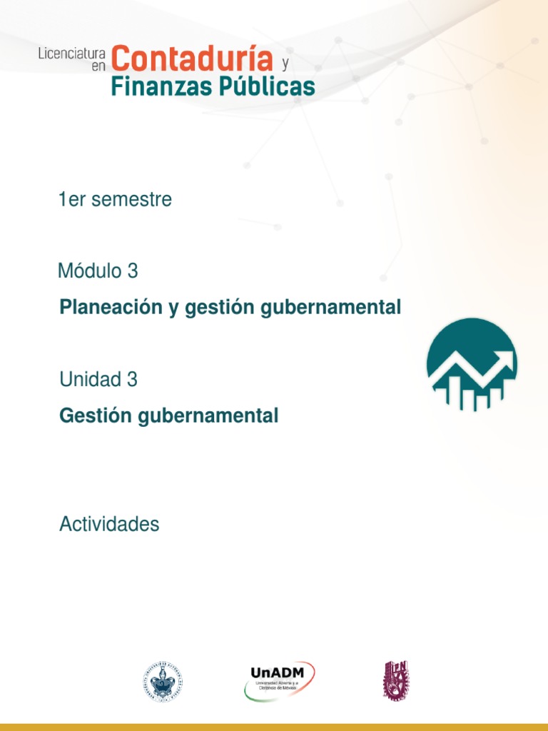 M3 U3 Actividades | PDF | Administración Pública | Planificación